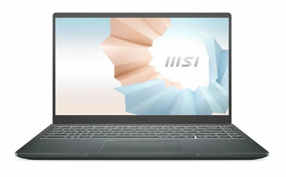 14" Ноутбук MSI Modern 14 B11MOU-1240RU (9S7-14D334-1240) серый - 1920x1080, IPS, Intel Core i7-1195G7, ядра: 4 x 2,9 ГГц, 16 ГБ, SSD 512 ГБ, Intel Iris Xe Graphics, Windows 11 Pro