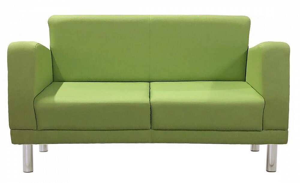 Офисный диван Милан Салатовый Экокожа, 140х72х66 см