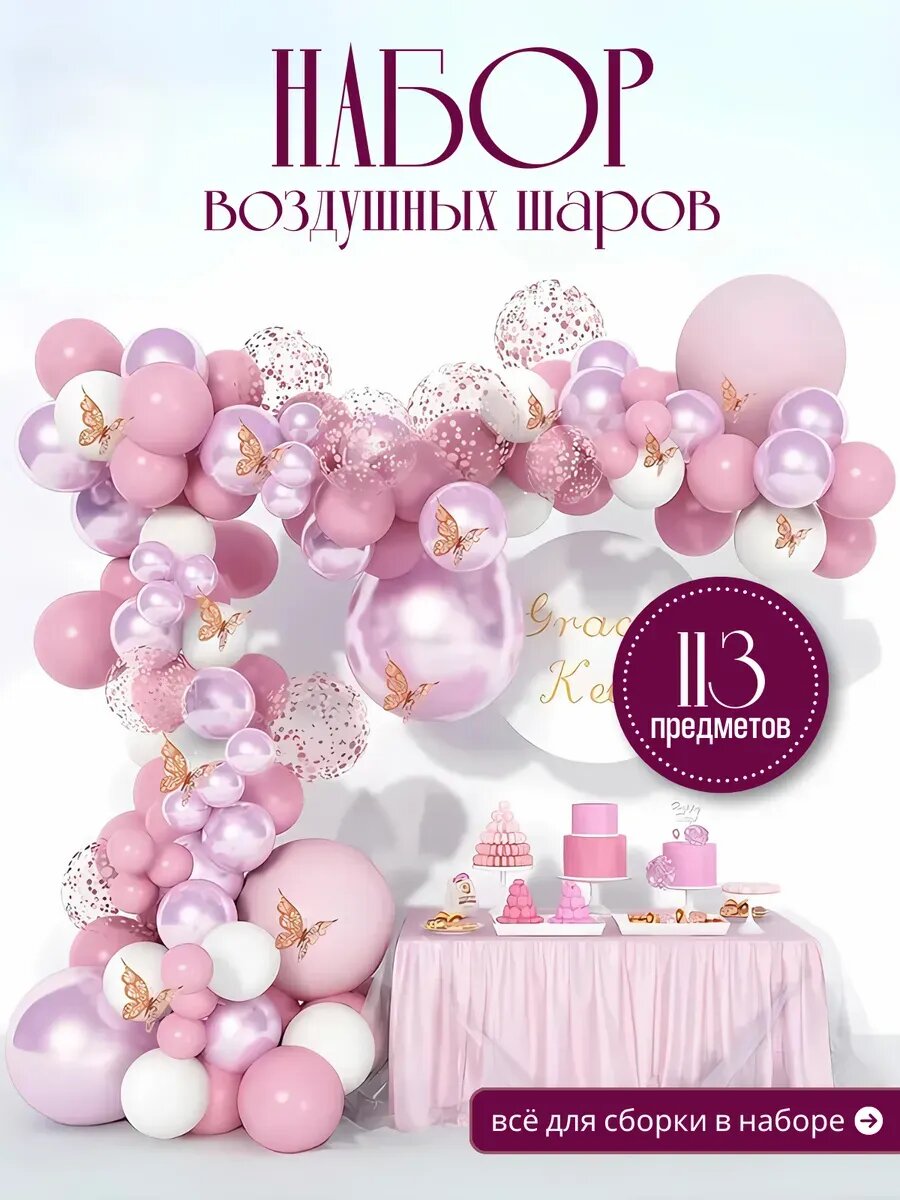 Воздушные шары на День рождения Фотозона