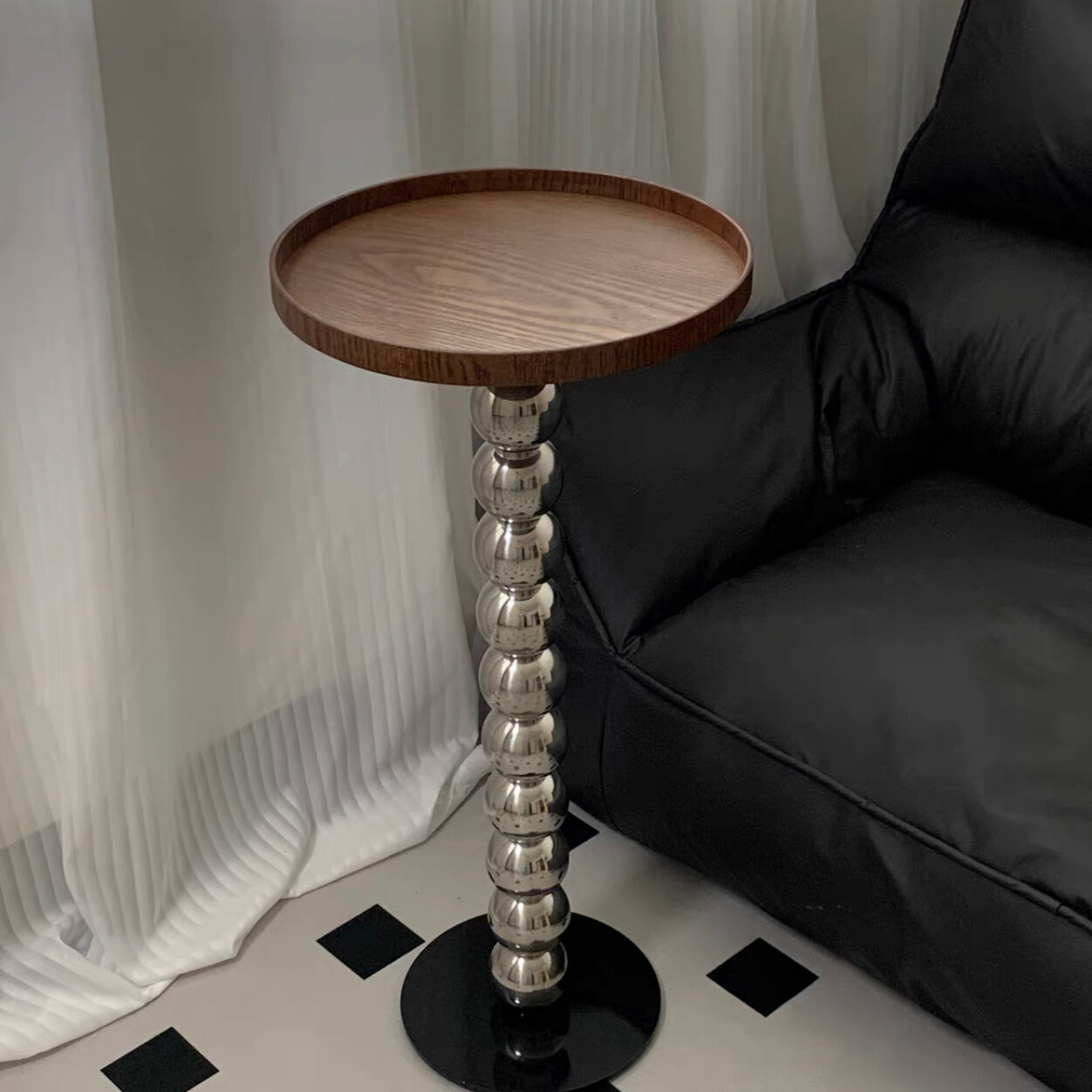 Интерьерный кофейный столик Flossie (столешница дерево)