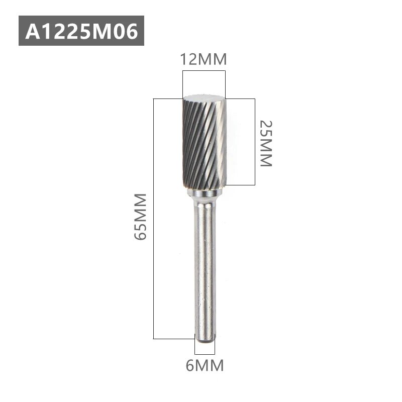 Роторный напильник твердосплавный A1225M06, 6мм