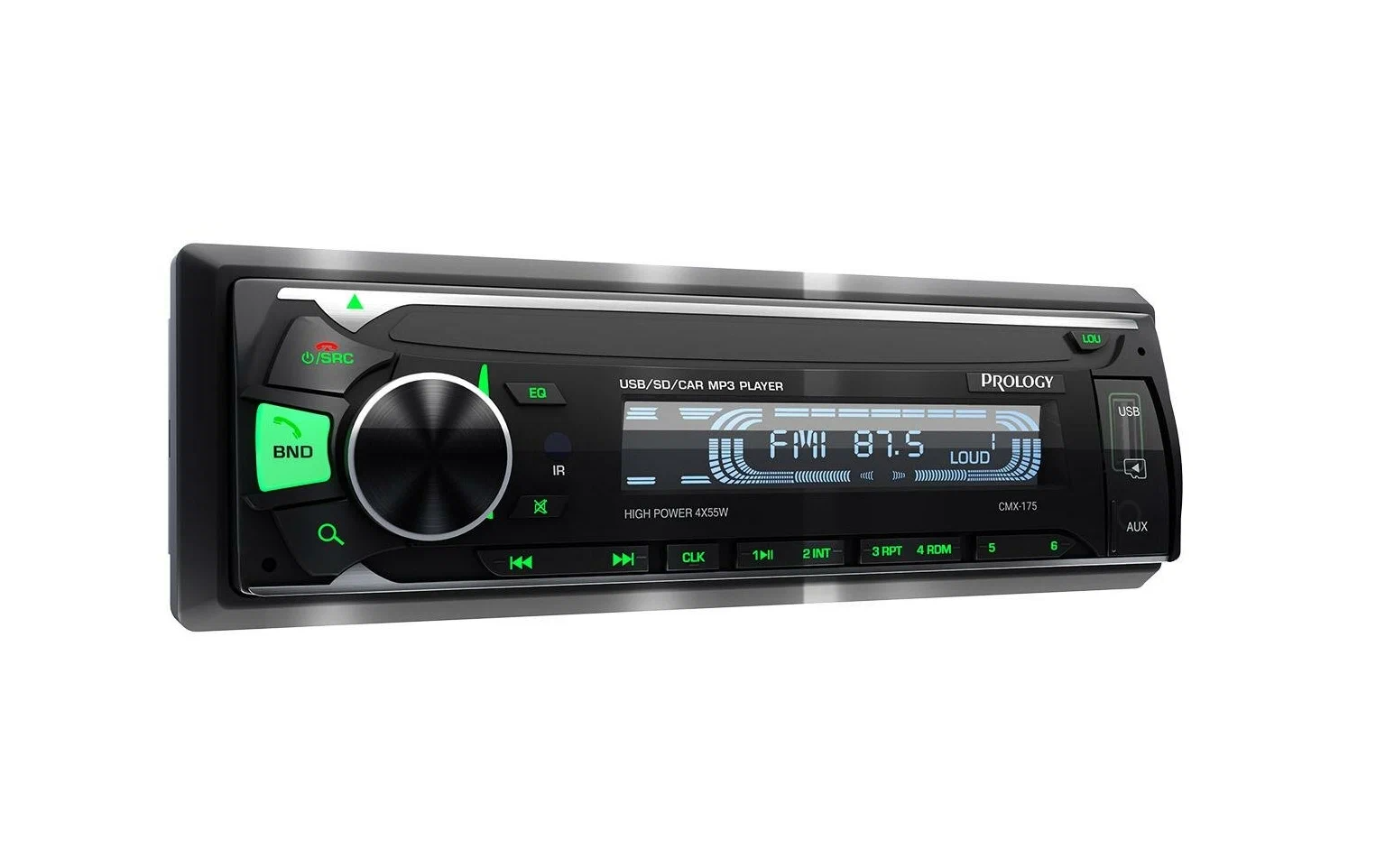 Автомагнитола Prology Cmx-175 , Usb, Aux , Bt, Зеленый Свет Cmx-175 PROLOGY арт. CMX-175