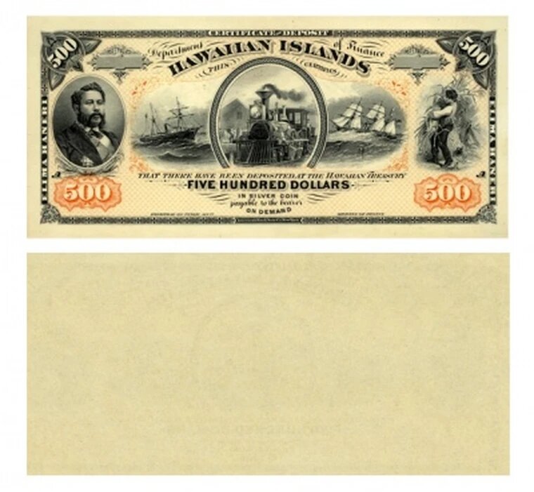 500 долларов Исландия, депозитный сертификат, сувенирная копия, банкноты и купюры редкие коллекционные