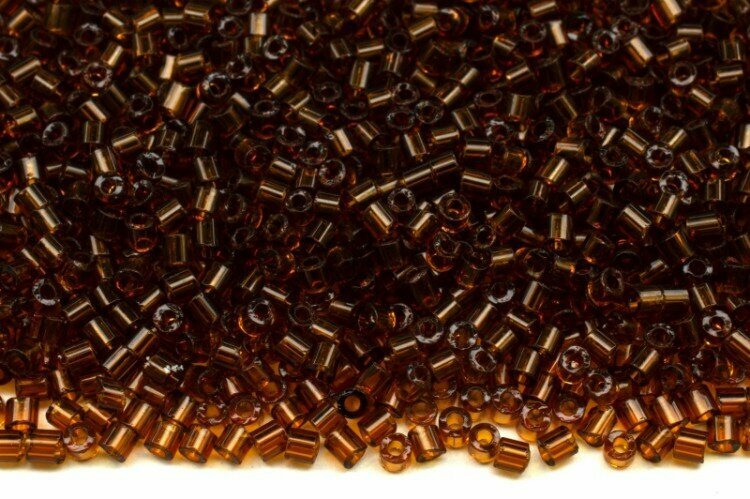Бисер чешский PRECIOSA рубка 0,5"(1,25мм) 10110 коричневый прозрачный, 50г