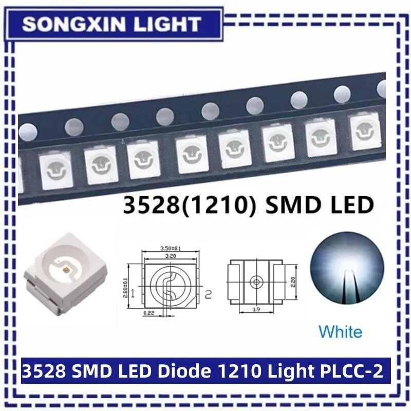Светодиоды SMD 3528 1210 RGB набор XIASONGXIN LIGHT белый