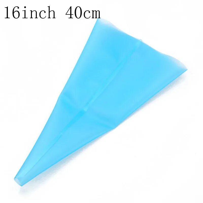 Многоразовый силиконовый кондитерский мешок Синий, Blue 16 inch