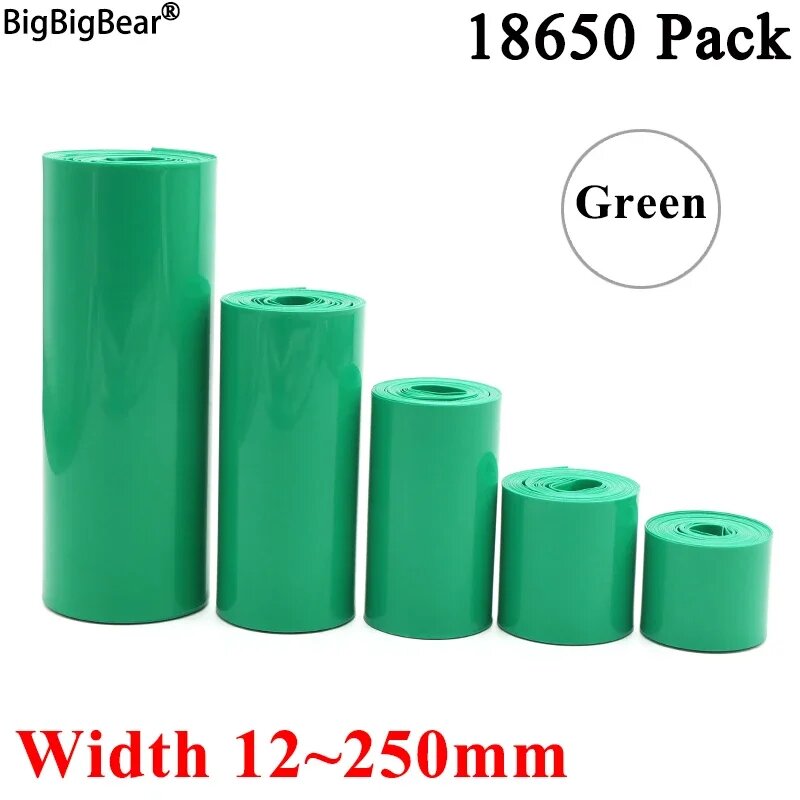 Термоусадочная трубка BigBigBear для аккумуляторов 18650 Width 110mm Dia 70mm