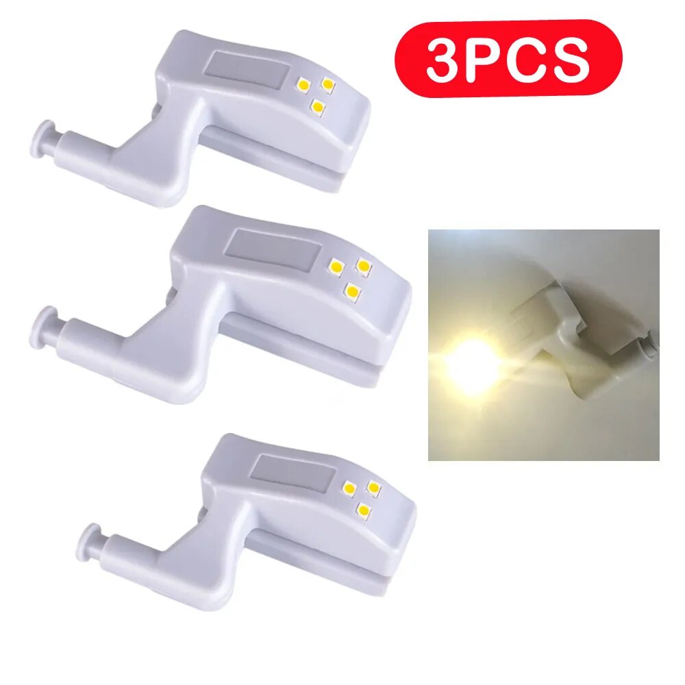 3 шт, сенсорные LED лампы для шкафа Aswesaw 3PCS Warm White
