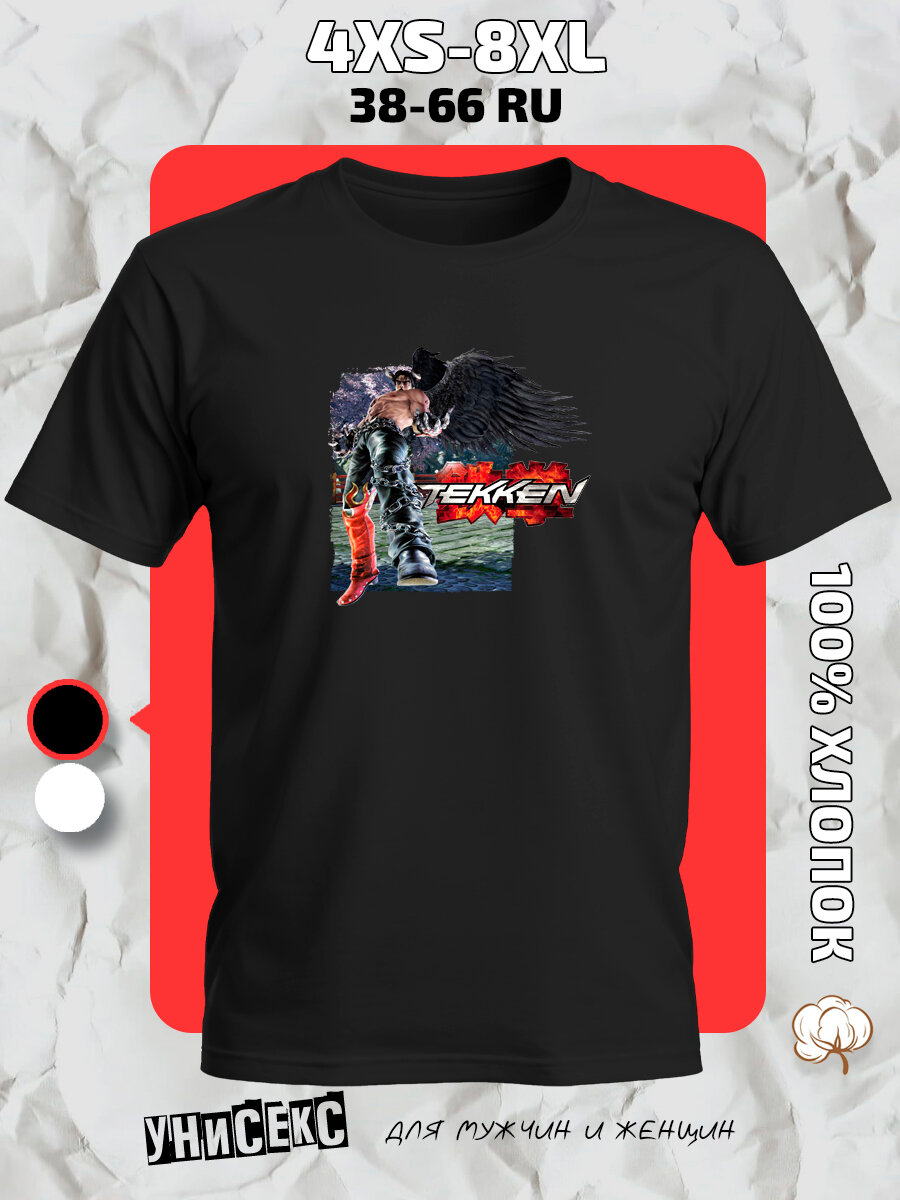 Футболка с принтом игра Теккен Дьявол Джин