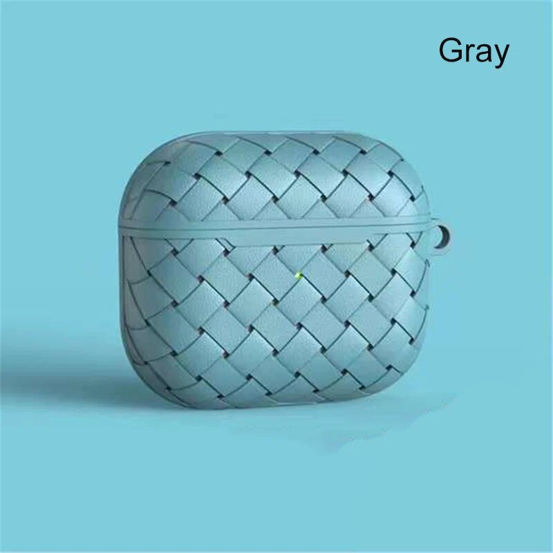 Силиконовый чехол BV Weave для Apple Air Pods 1/2/3 For Airpods Pro 2, Gray