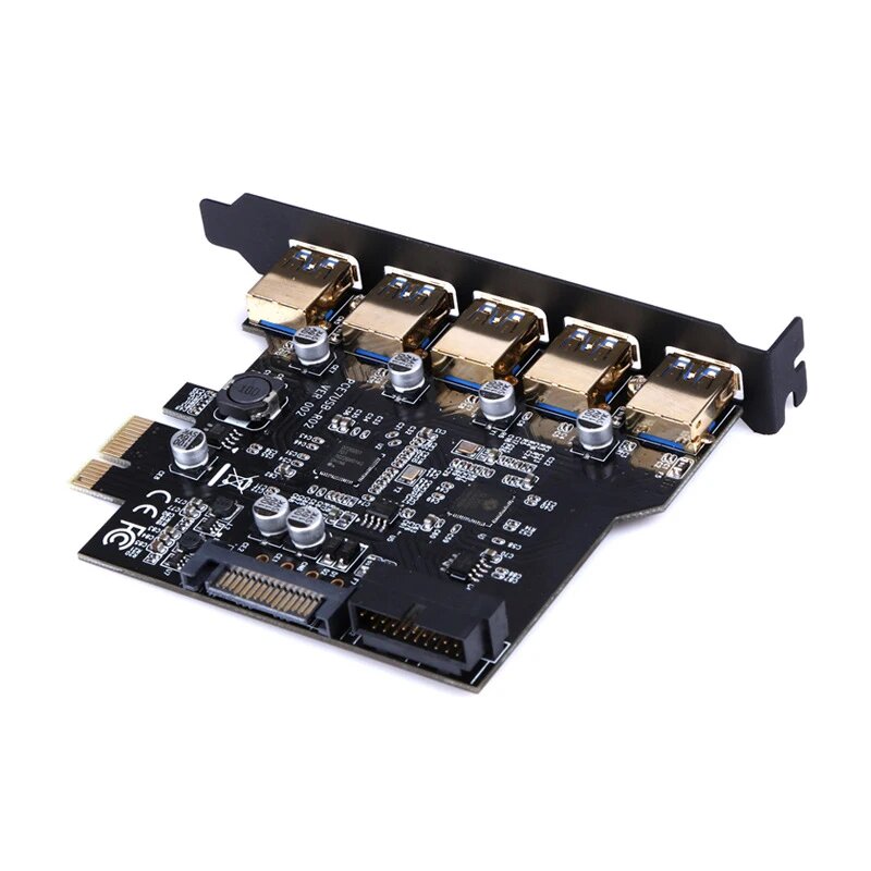 PCIe USB 3.0 карта расширения 5-Port SATA Power