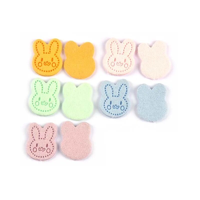 Кожаные этикетки-кролики 30 шт. Random mixed