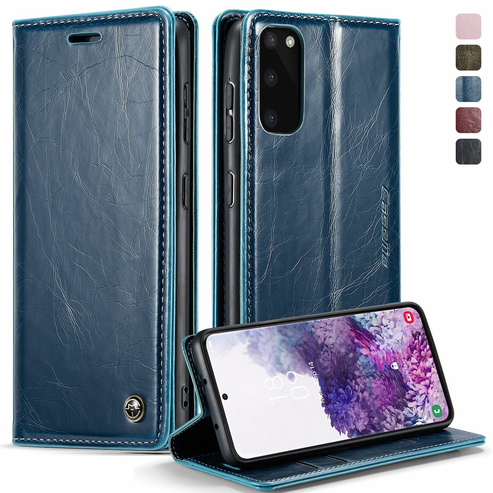 Чехол книжка CaseMe для Samsung Galaxy S20 / Самсунг Галакси С20 Кожаный