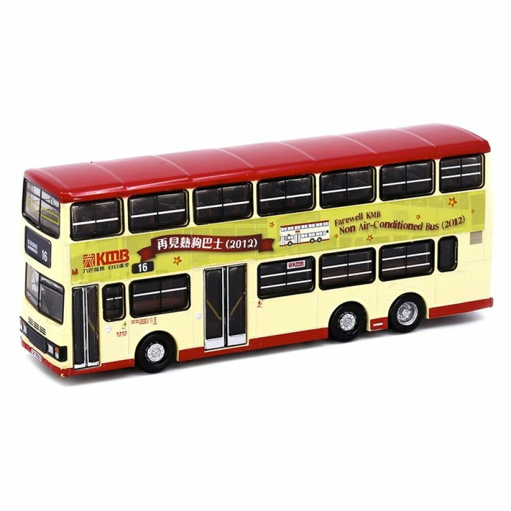 Машинка Tiny 1/110 KMB VOLVO Olympian 11m Farewell Hot dog City KMB41 Diecast Scale Model Car