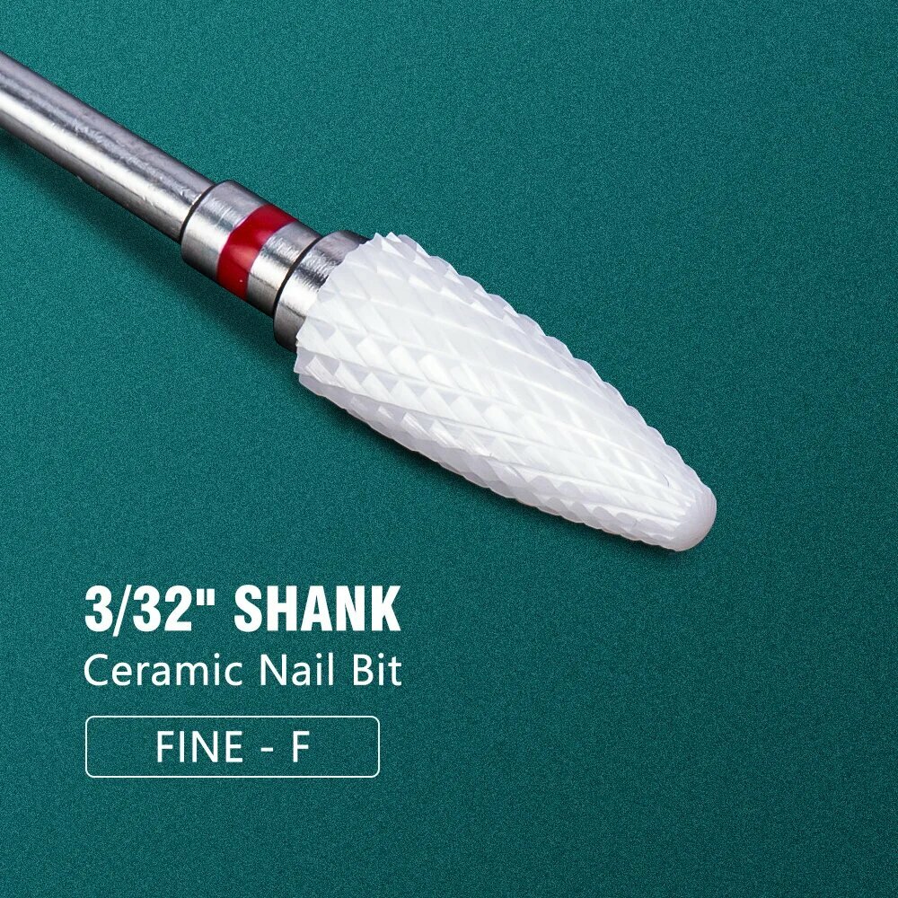 Керамическое сверло для ногтей 3/32" Shank, Fine - F, Цвет: 4