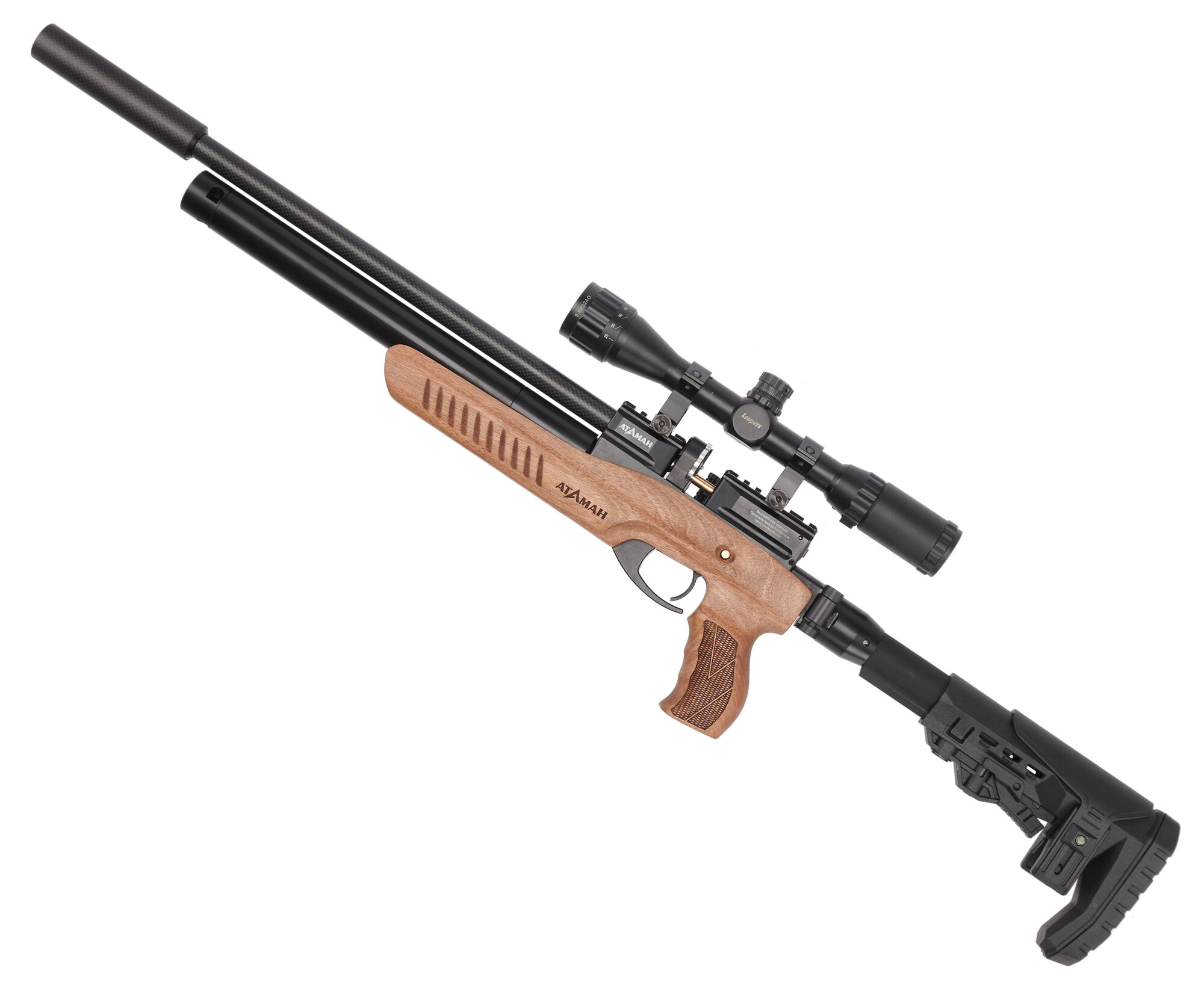 Пневматическая винтовка Ataman M20 647 W 6.35 мм (Орех, редуктор, волан)