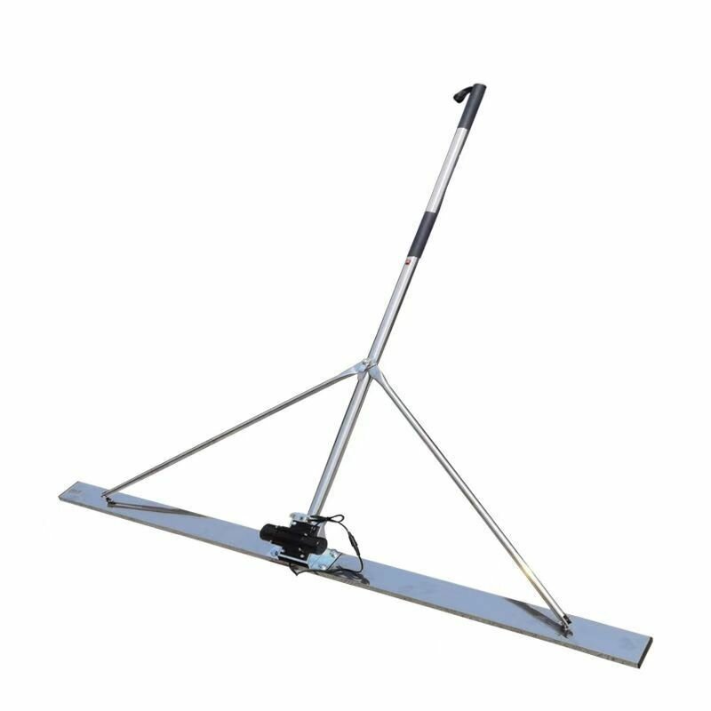 Виброрейка для бетона, Утолщенная нержавеющая сталь, Высокочастотная вибрация, Поясная сумка с перезаряжаемой литиевой батареей, 1,2m, 120Вт