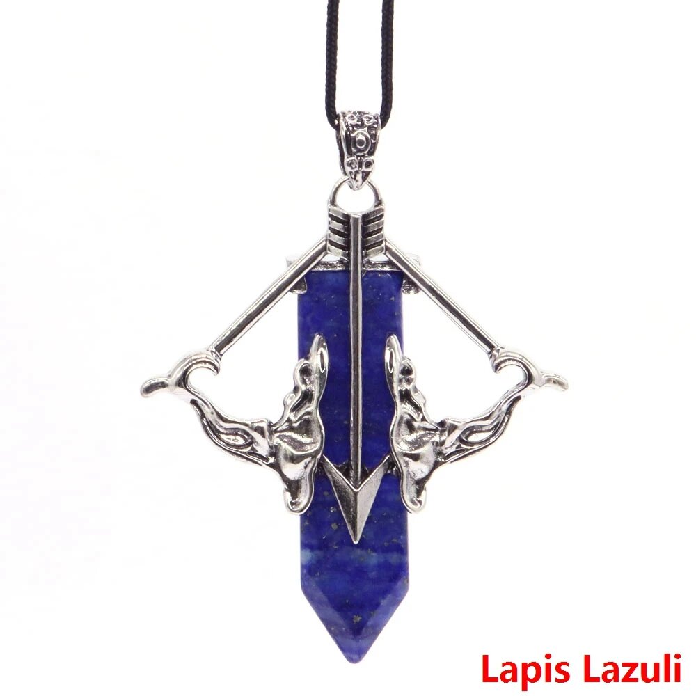 Кристаллы Купидона из амазонита/аметиста 1 pc, Lapis Lazuli
