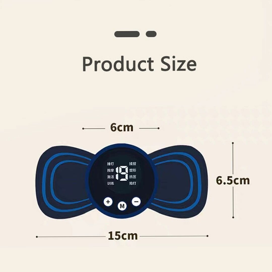 Мини-массажер для тела EMS Импульсный массажер для снятия боли в шее Массажер для тела EMS Butterfly для мужчин и женщин Массажер-бабочка