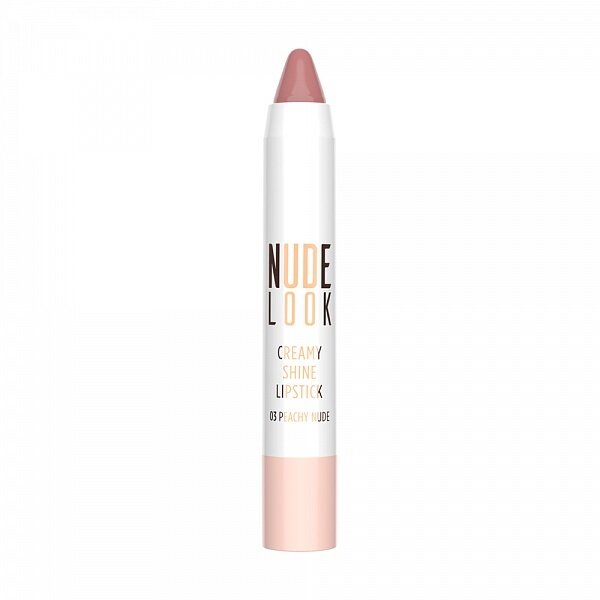 Помада-карандаш для губ Golden Rose Nude Look Creamy Shine Lipstick цвет 03 Нюдовая увлажняющая кремовая
