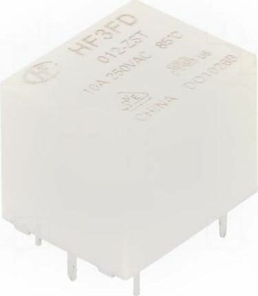 Реле HONGFA HF3FD/012-ZST Реле: электромагнитное SPDT Uобмотки: 12ВDC 10A/250ВAC 10А 1шт