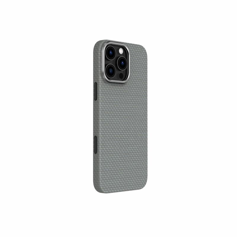 Чехол Kevlar Explorer iPhone 16 Pro Max, Titanium grey (серый) c поддержкой беспроводной зарядки