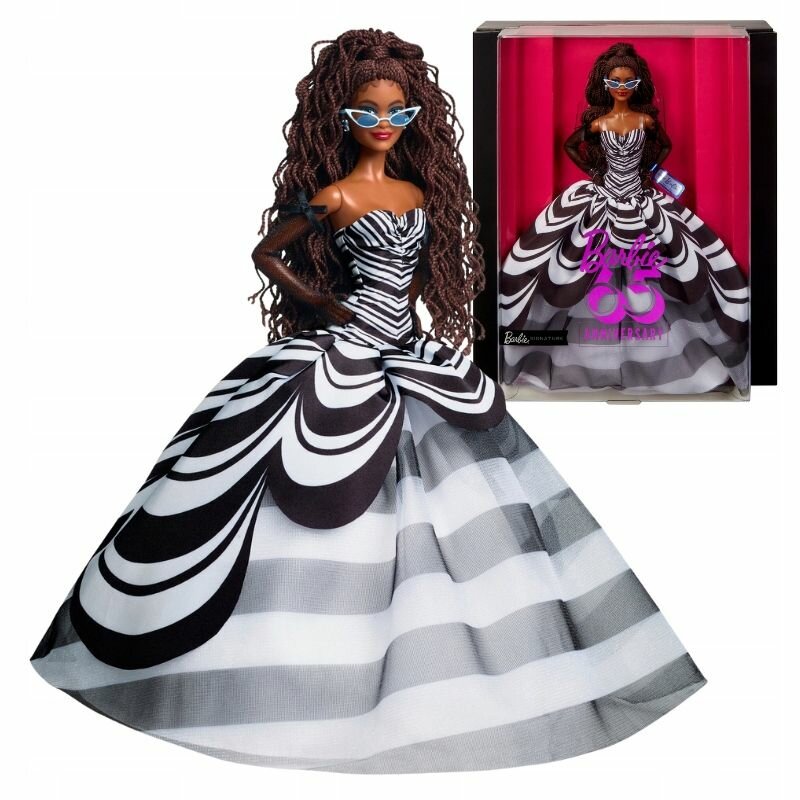 Кукла Mattel Barbie Signature - Коллекционная юбилейная кукла в стиле ретро - Барби HRM59