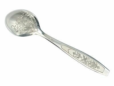 Ложка чайная из серебра 925 пробы "Астра". 40010093Т10