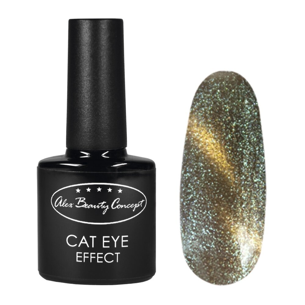 Alex Beauty Concept Гель-лак CAT EYE EFFECT GELLACK, 7.5 мл, цвет темно-золотой