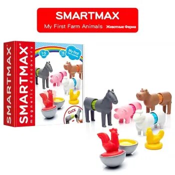 Конструктор магнитный/SmartMax конструктор "мои первые домашние животные"