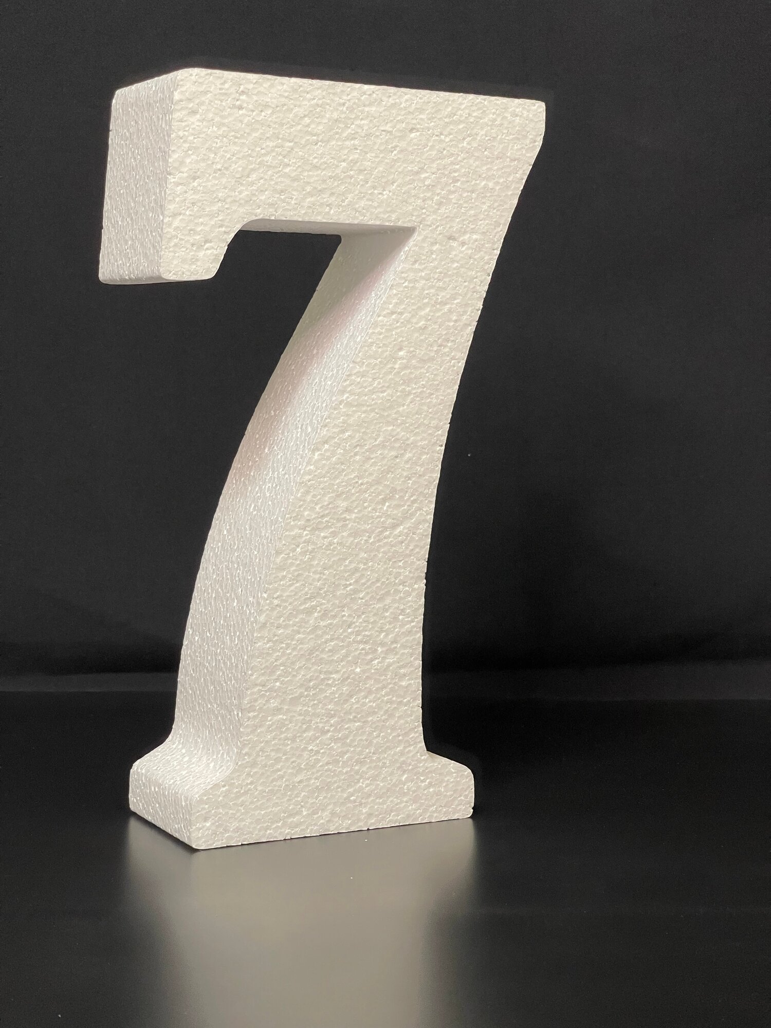 Фотозона "Большая цифра" 7, пенопластовая, 80x48x10 см, цвет белый, под покраску