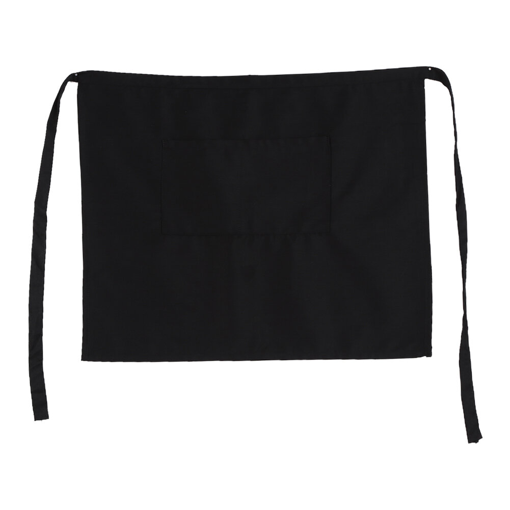 Черный короткий фартук с карманами для дома, кухни, паба, кафе, официанта, прочный и удобный