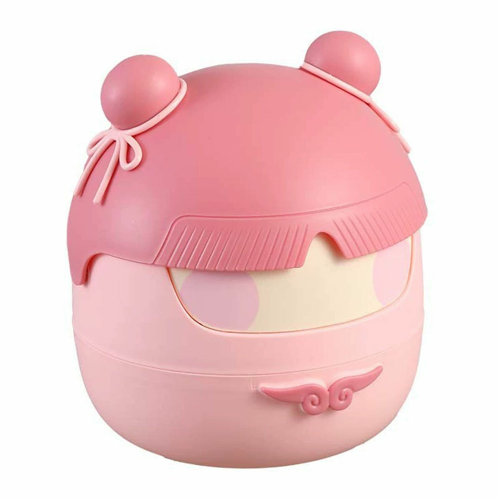 Маленький розовый настольный мусорный бак с откидной крышкой, мини-мусорный бак на столешнице для ванной комнаты, спальни, офиса, крошечная корзина для мусора, компактный дизайн