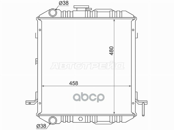 Радиатор Isuzu ELF NPRNQR 93-06 / Mazda Titan 89-04 Sat арт. IS0001-4.3