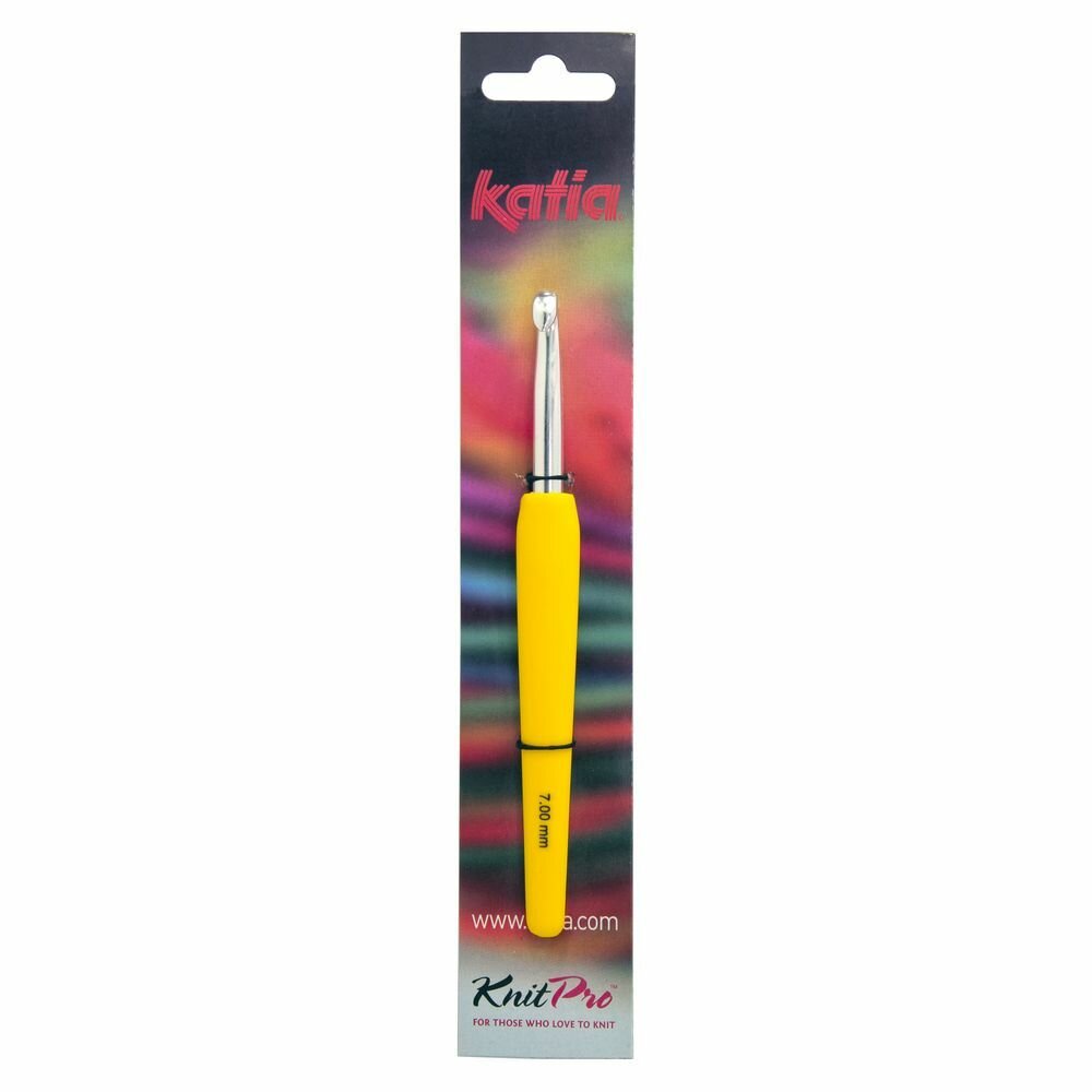 Крючки вязальные KnitPro "KnitPro", 7 мм, ярко-желтые, 5 шт