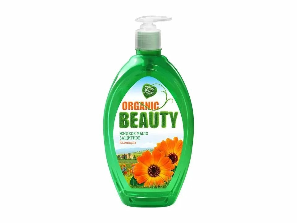 Мыло жидкое Organic Beauty защитное, дозатор, 500 мл