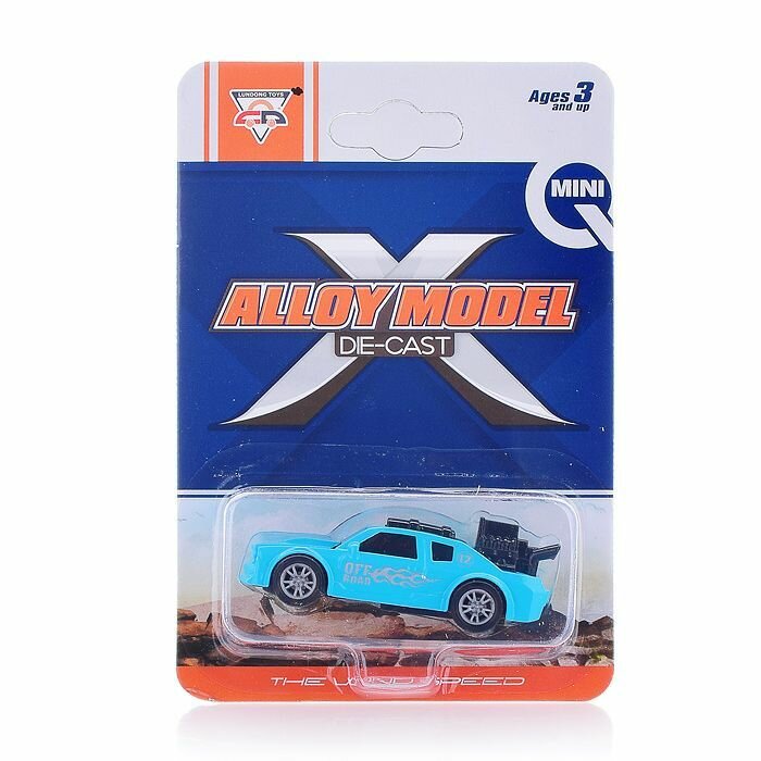 Модель машины Oubaoloon "Кто быстрее", металлическая, на листе (LD201)