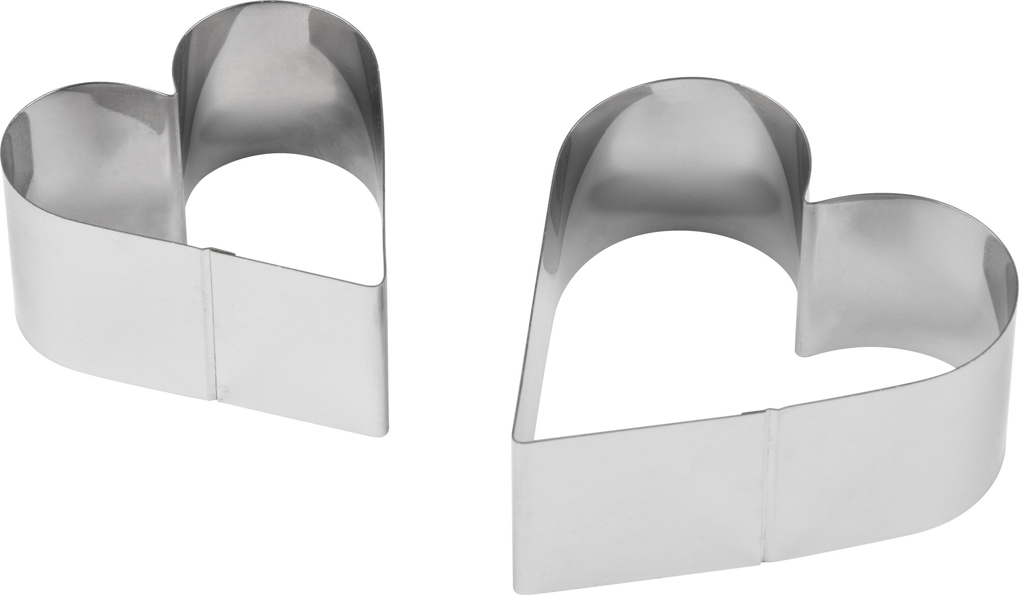 Форма для выпечки и вырубки теста в форме сердца Mallony Torta, 2 шт. (10 см / 8 см)