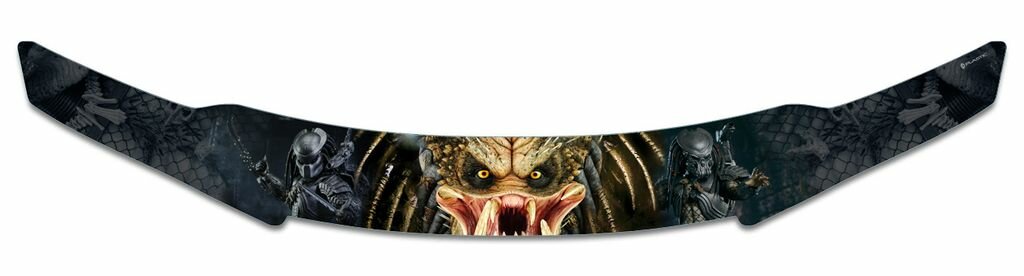 Дефлектор капота Серия "Полноцвет" Коллекция вариация 36 Nissan Note Год выпуска 2008-2012