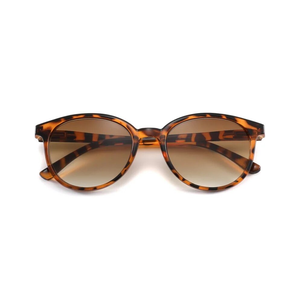 Очки солнцезащитные круглые C6 Demi Brown +350