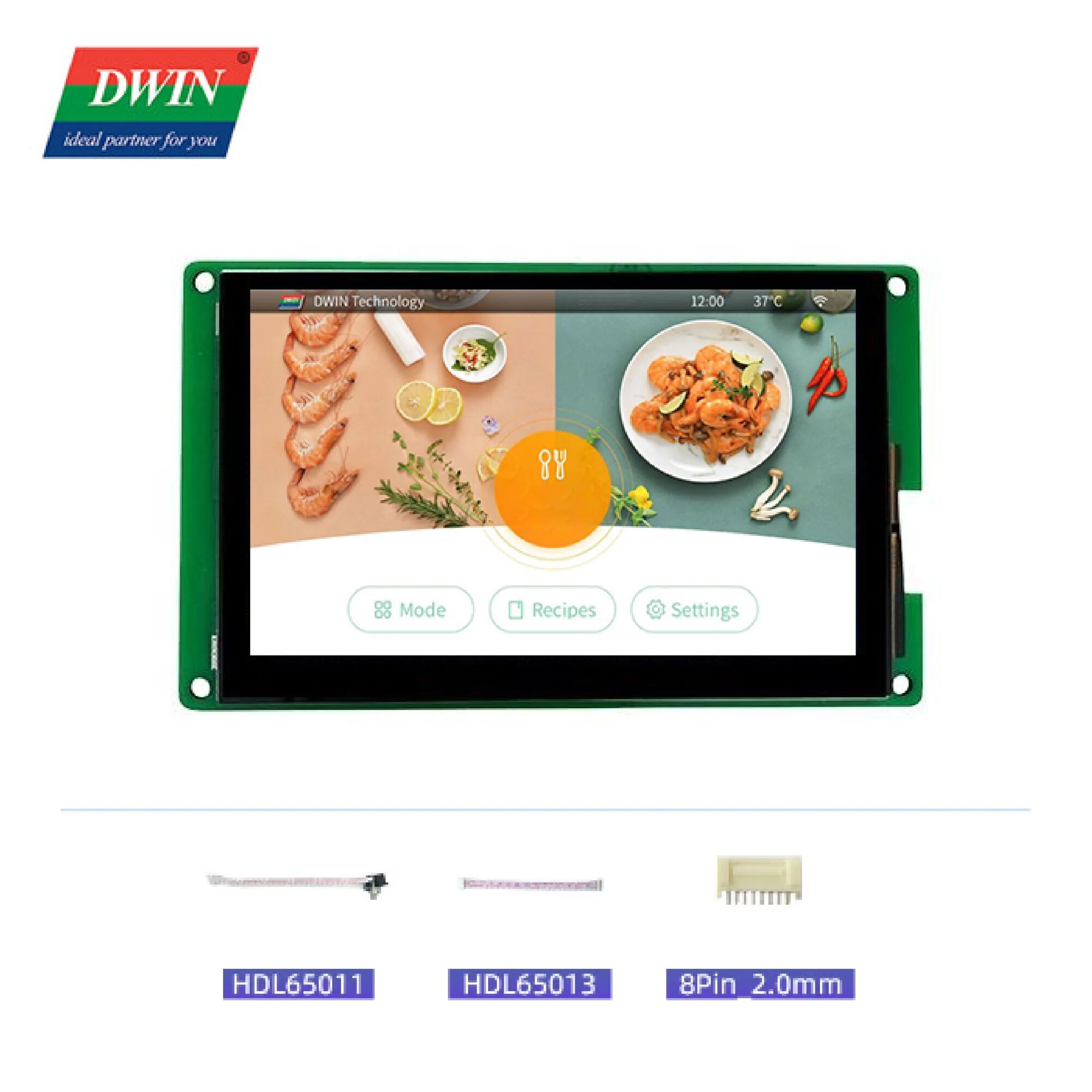 DWIN DMG80480T043_09W ЖК-дисплей 4,3 дюйма CTP And Accessory