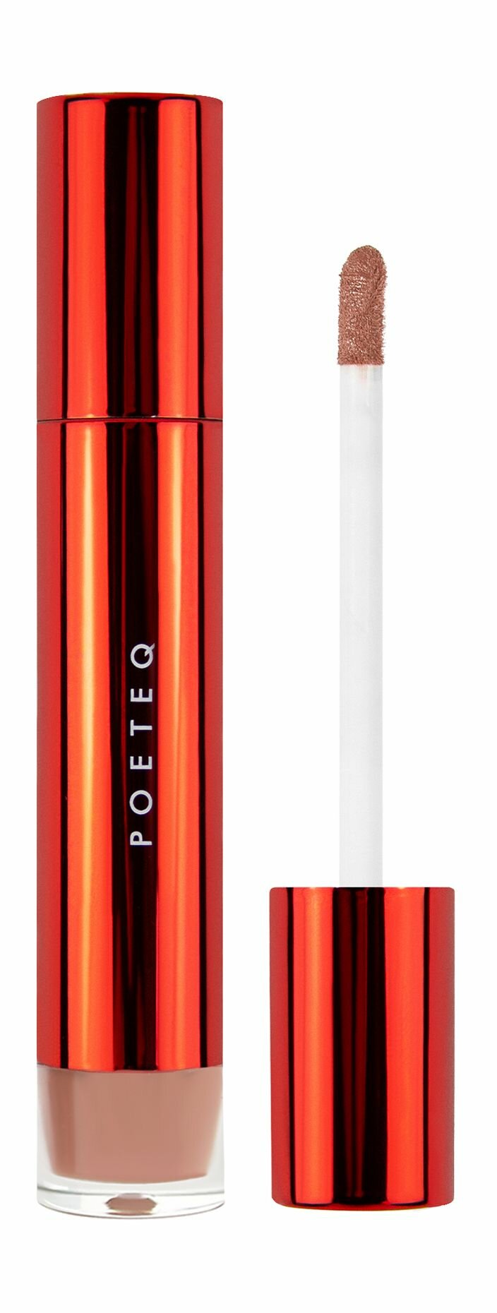 POETEQ Лаковый блеск для губ Lip Gloss Reflection, 5 мл, 63 нюд бежевый