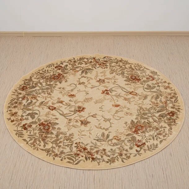 Ковер Круглый на пол в гостиную в спальню 240х240 см современный ворс 6 мм 248156 KoverVDom