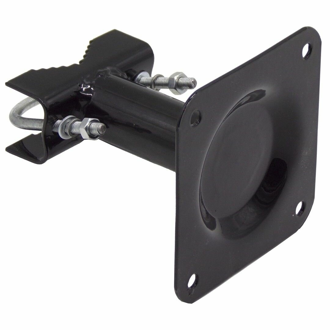 Кронштейн антенный для крепления мачт и труб к стене "ХОМУТТО-100BK-14864" цвет серый, вылет 0,1 метра, диаметр зажима до 51 мм