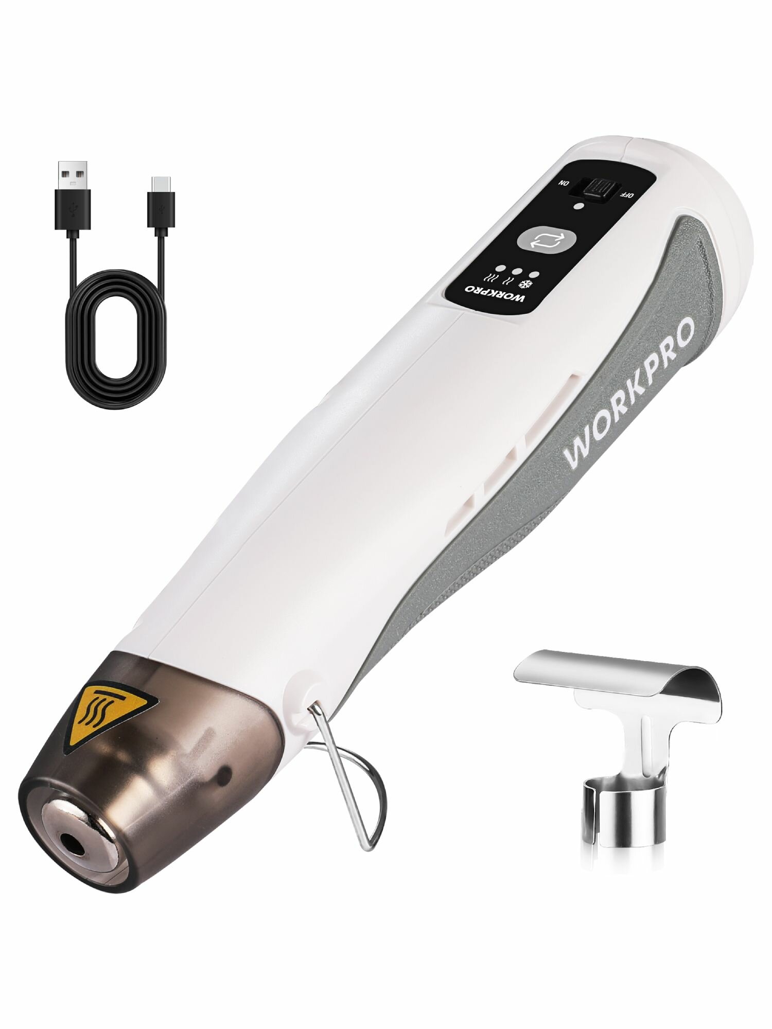 Фен аккумуляторный мини , портативный термофен для термоусадки 7.2 в