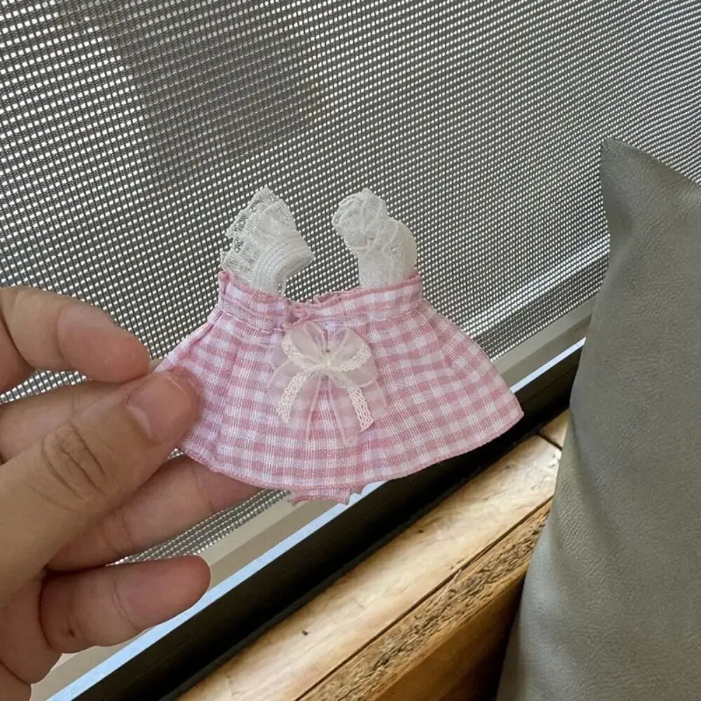 Кукольные платья хлопок 10-15 см Розовый, 6