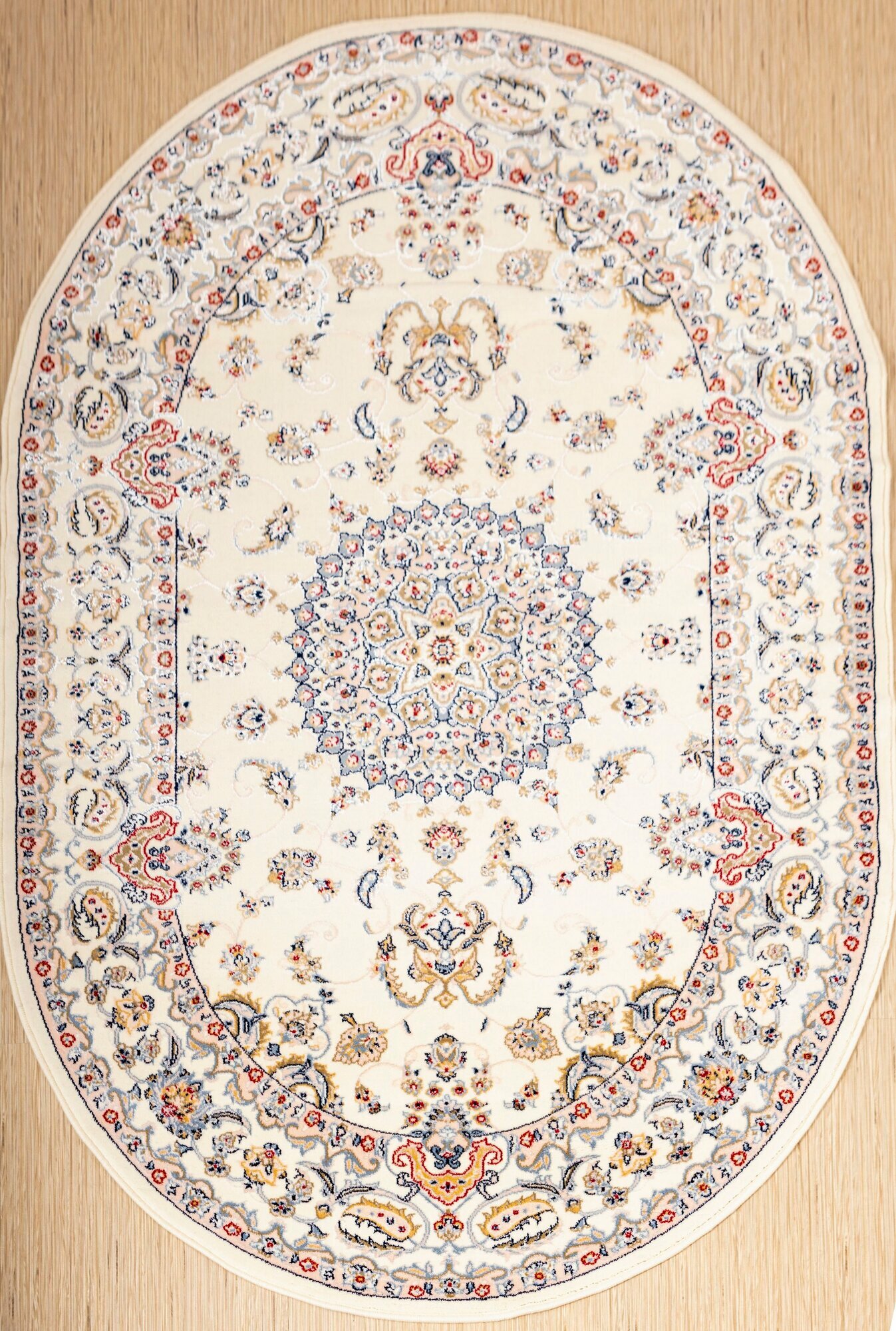 Erdenet Ковер монгольский Hunnu Wool-Viscose Овал 6C1103 001 1.6x2.3м