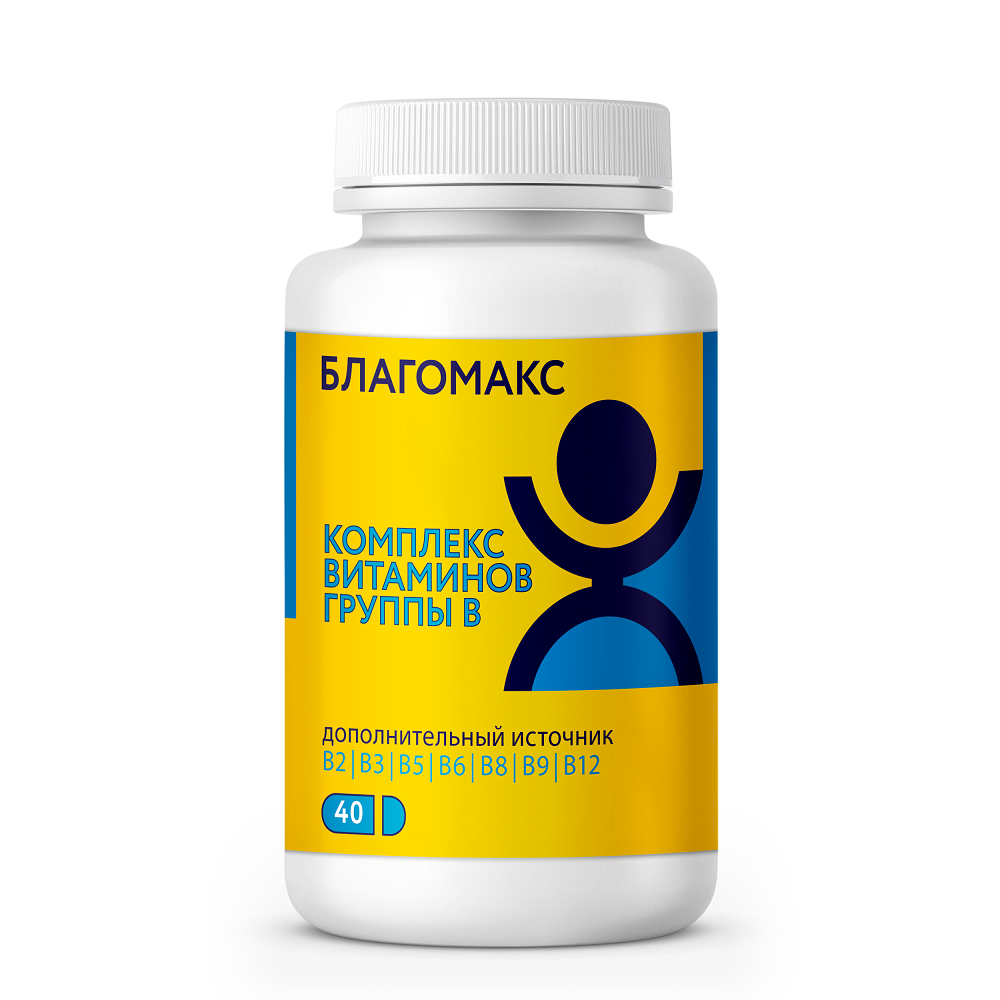 Благомакс Витамины группы В капс 0,15г №40