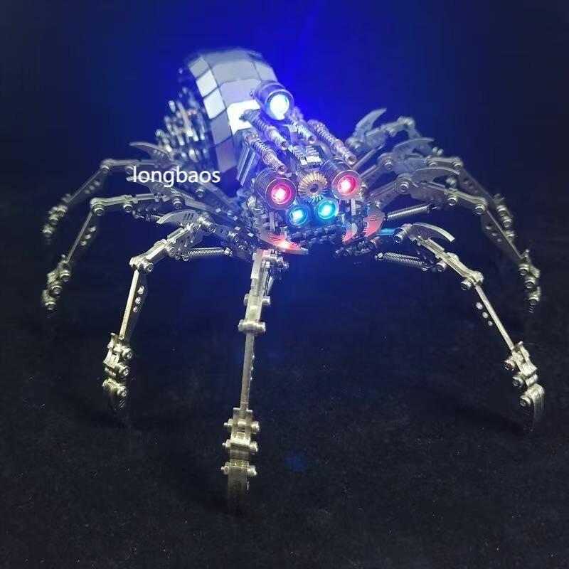 Металлическая сборная модель насекомого, "король паук", соберите сами, 3D пазл / головоломка конструктор для малышей, развивающие игрушки / подарок для мальчика