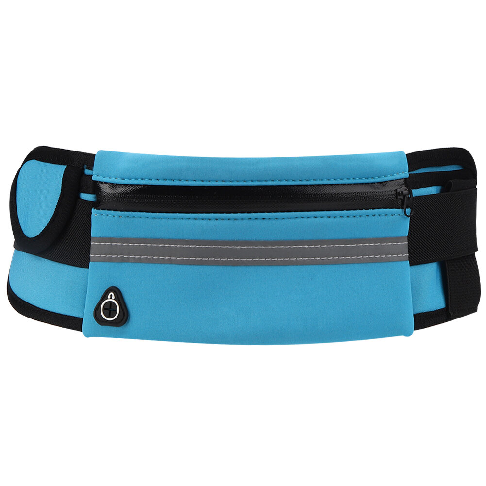 Многофункциональная мужская сумка на пояс для бега, женская сумка для фитнеса, чехол для телефона (небесно-голубой, свободный размер)